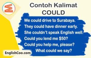 Contoh Kalimat Could dalam Bahasa Inggris dan Artinya - EnglishCoo